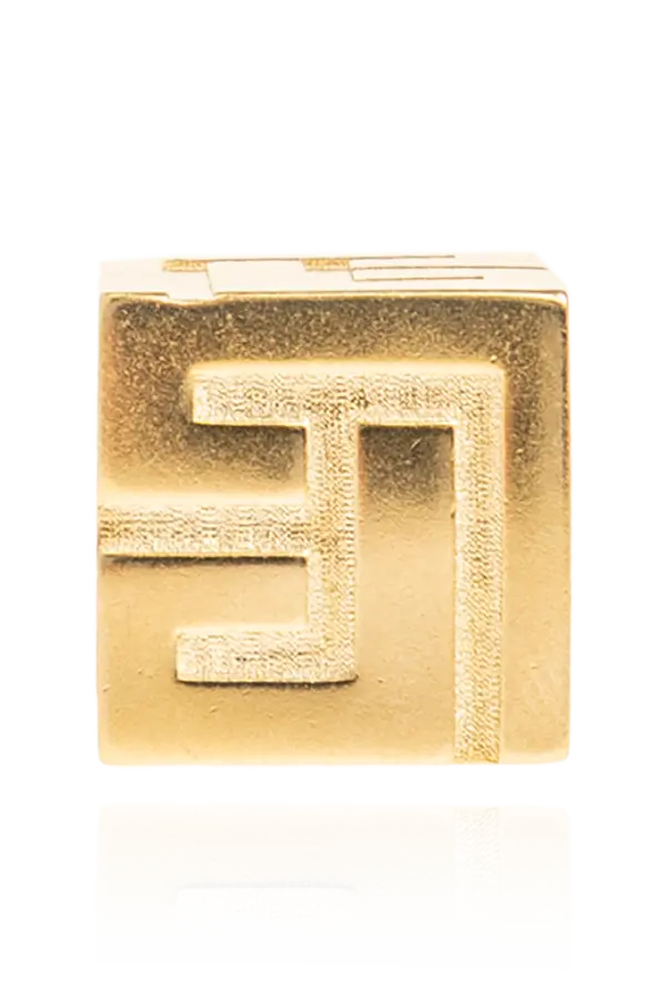 Balmain Brass Logo Earrings - Gold