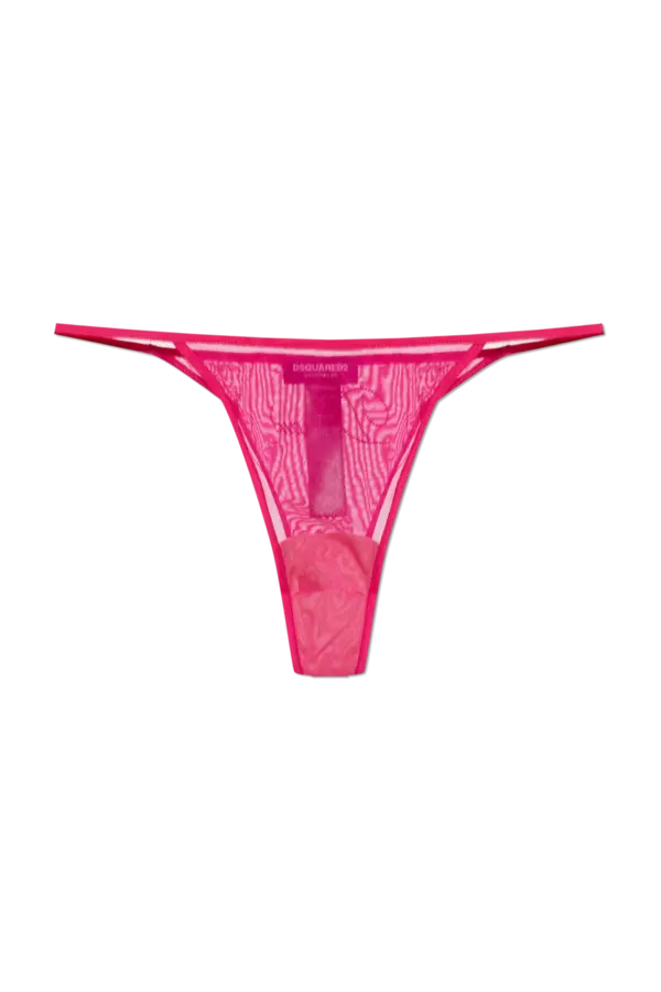 Dsquared2 Leggings With A Sequin Logo - Pink