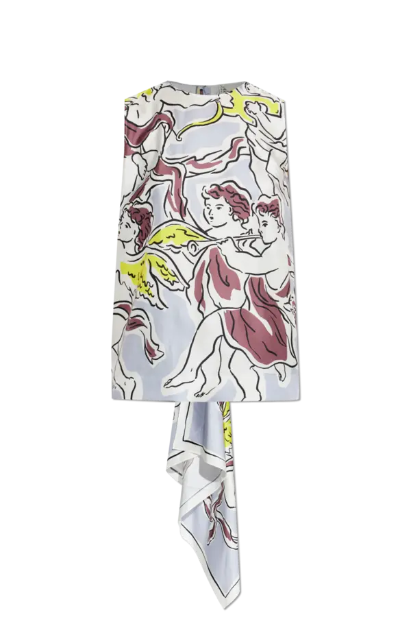Tory Burch Silk Top With Scarf - Multicolour