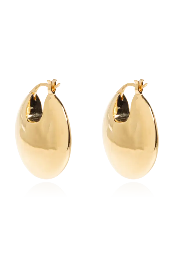 Lié Studio Erin Silver Hoop Earrings - Gold