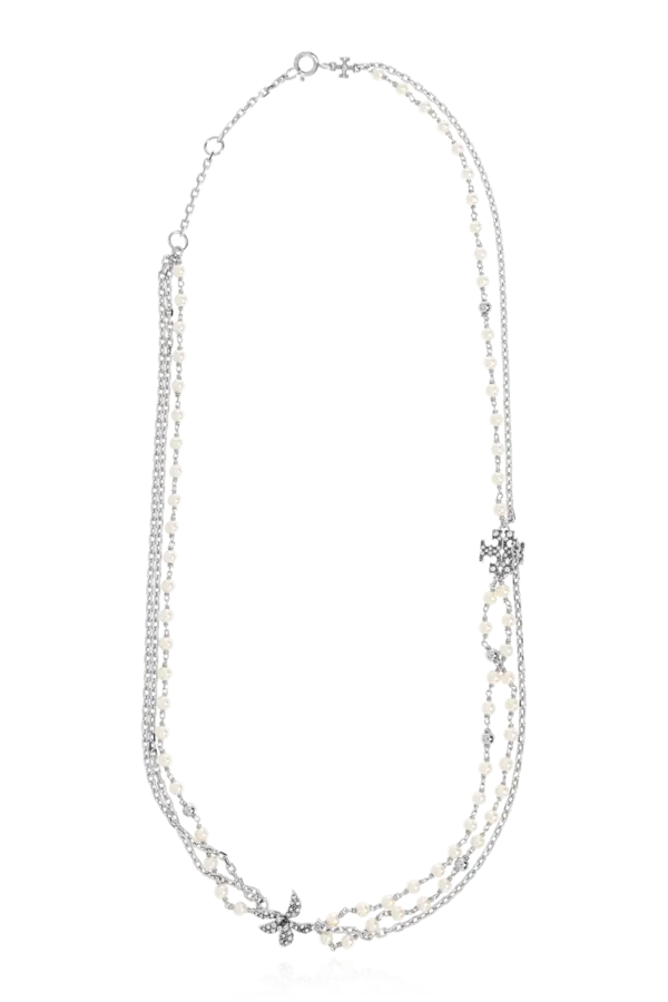 Tory Burch Short Necklace With Faux Pearls
