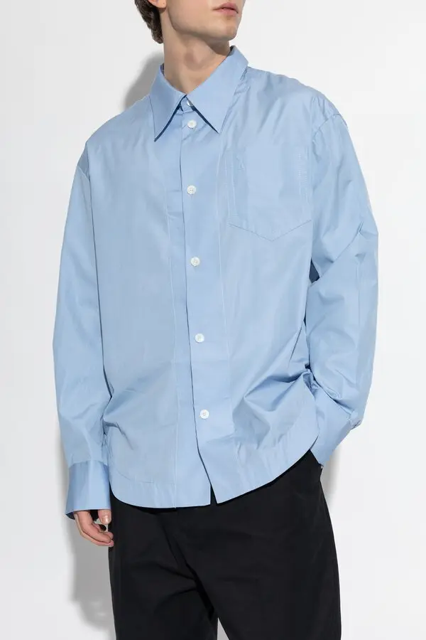 AMI Paris Oversize' Shirt - Blue