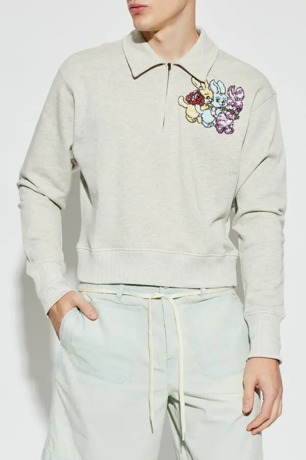 Kenzo Shimmering Appliqué Sweatshirt - Grey
