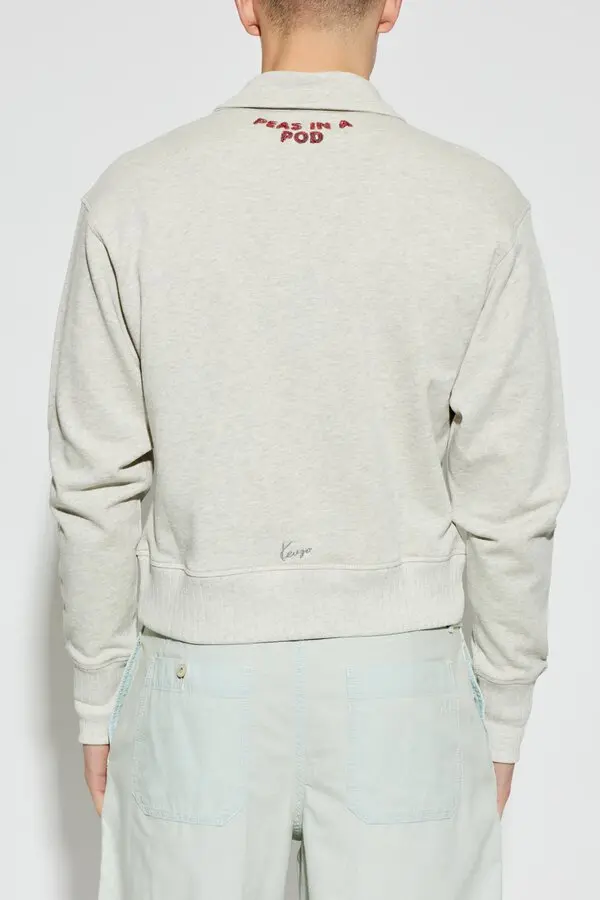 Kenzo Shimmering Appliqué Sweatshirt - Grey