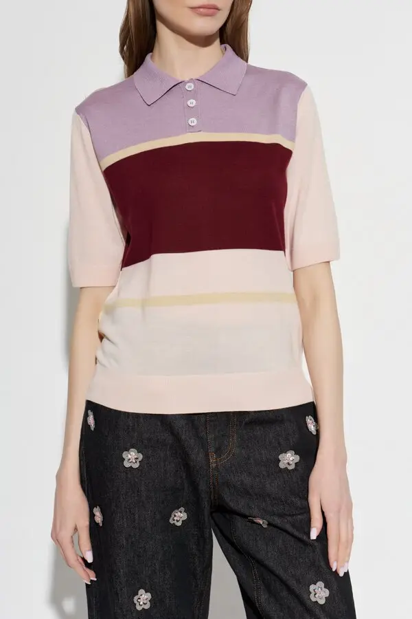 Marni Wool And Silk Polo Sweater