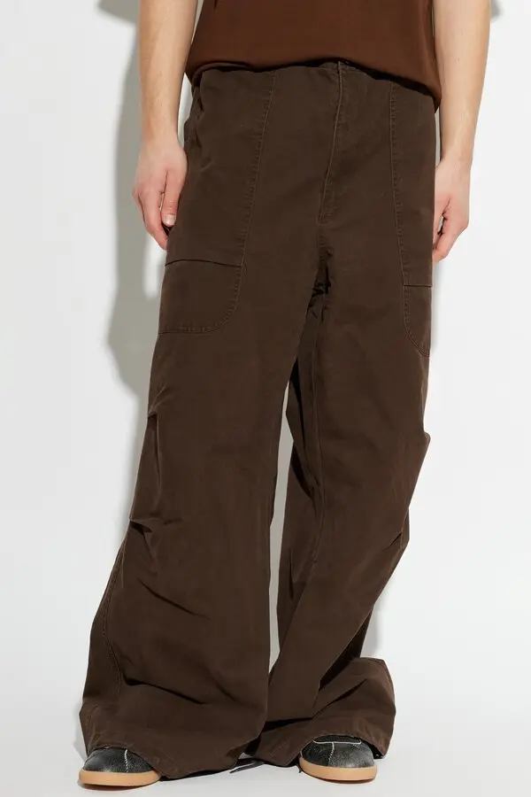 ENTIRE STUDIOS Loose Fit Trousers - Brown
