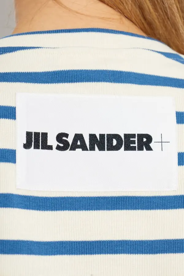 JIL SANDER Striped Cotton T-shirt