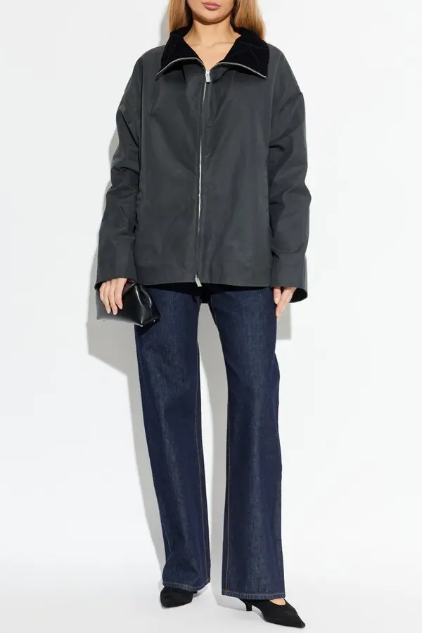 TOTEME Jacket With Stand-up Collar - Grey