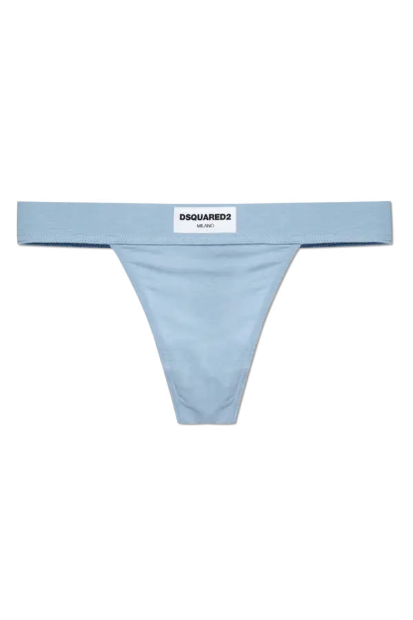 Dsquared2 Strings With A Logo Patch - Blue