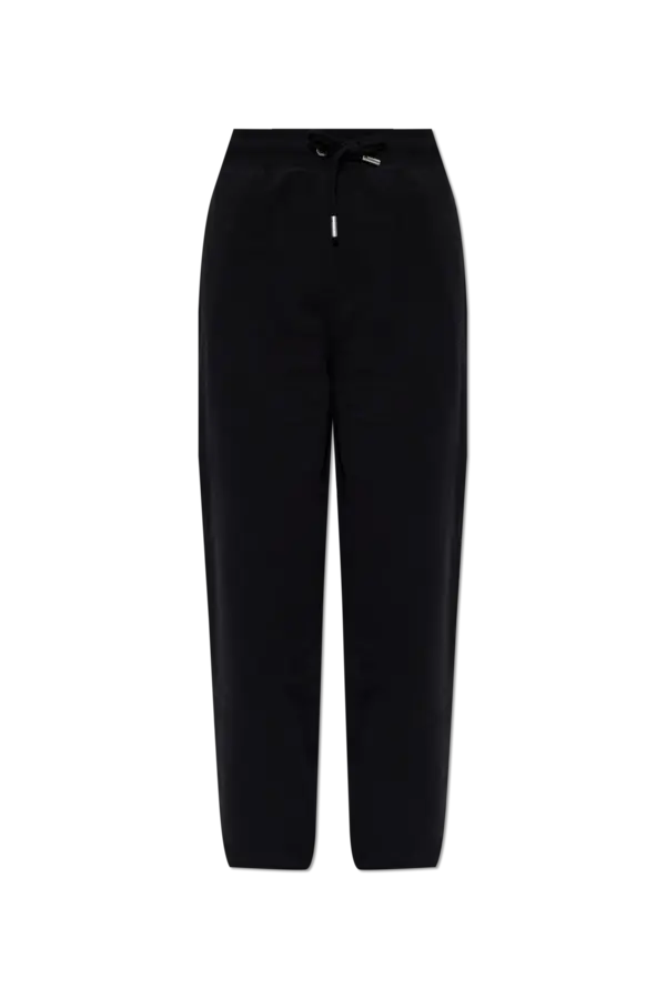 Ami Wide-leg Sweatpants - Black
