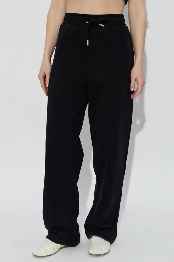AMI Paris Wide-leg Sweatpants - Black