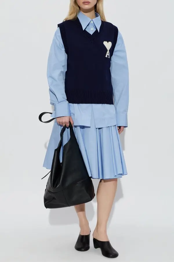 AMI Paris Oversize Shirt - Blue