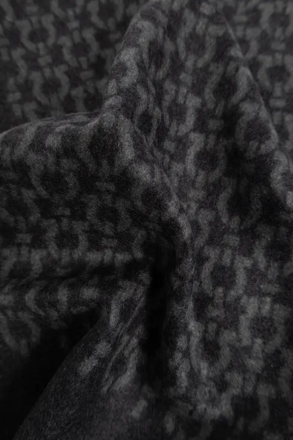 FERRAGAMO Scarf With Monogram - Grey
