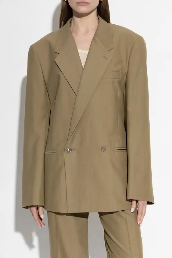 LEMAIRE Double-breasted Blazer - Brown