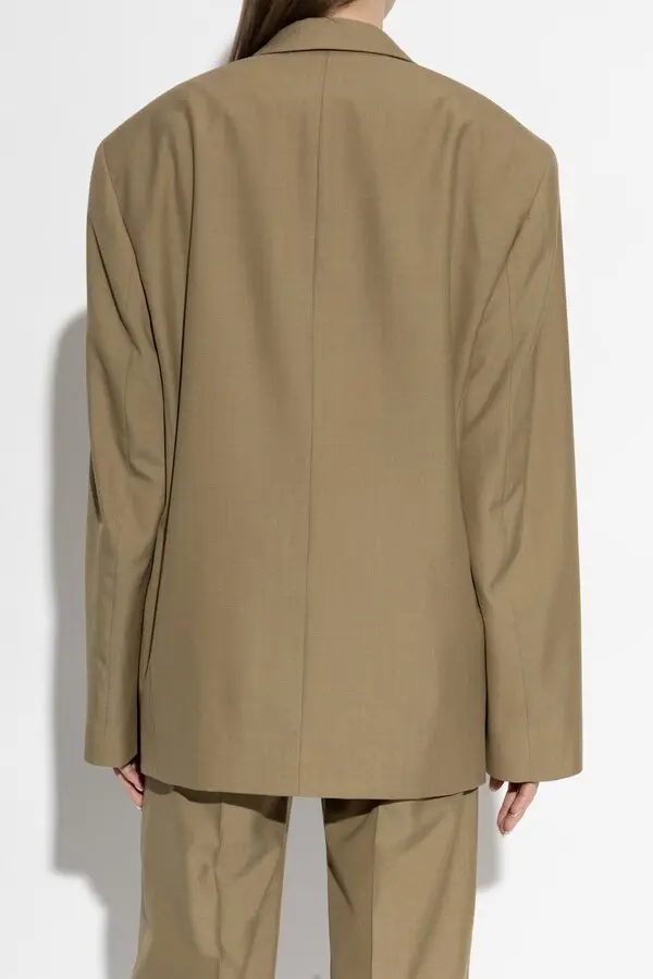 LEMAIRE Double-breasted Blazer - Brown
