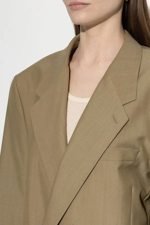 LEMAIRE Double-breasted Blazer - Brown