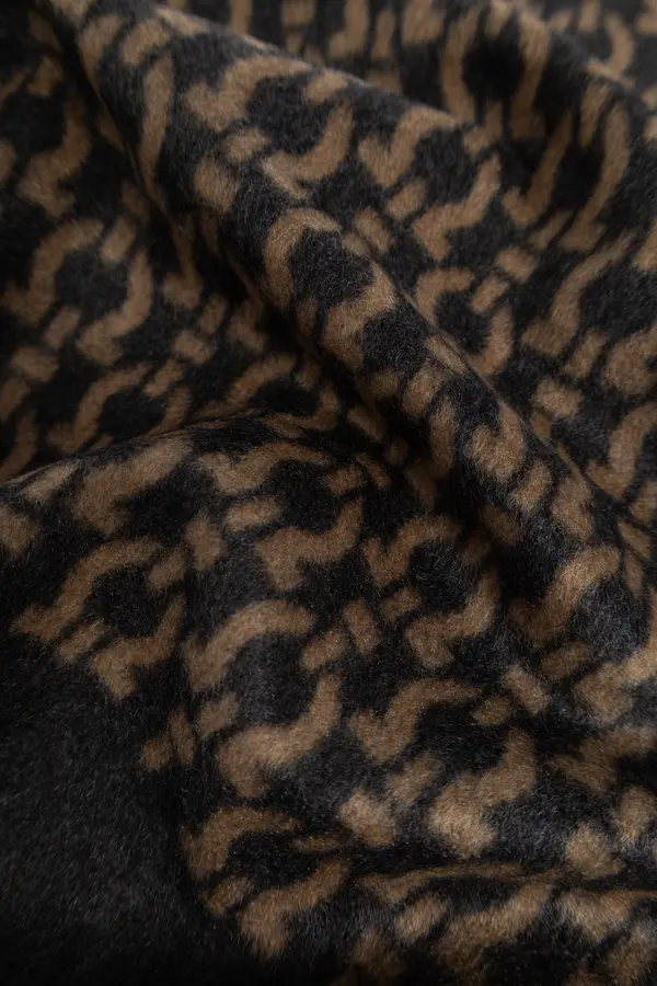 FERRAGAMO Scarf With Monogram - Grey