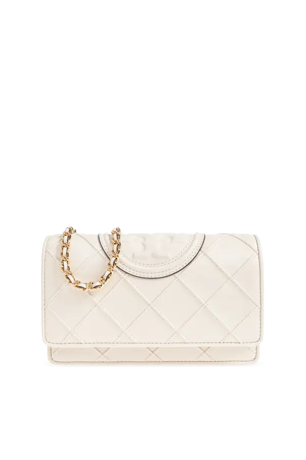 Tory Burch Wallet On Chain 'fleming - Cream