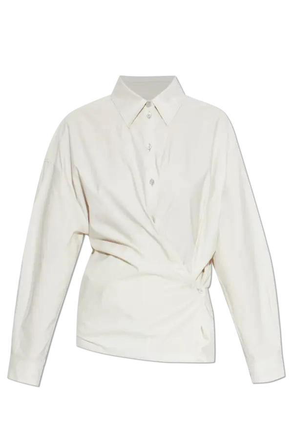 LEMAIRE Wrap Tie Shirt - Grey