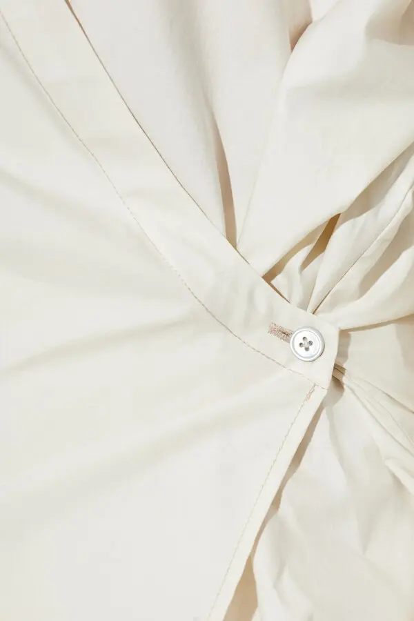 LEMAIRE Wrap Tie Shirt - Grey