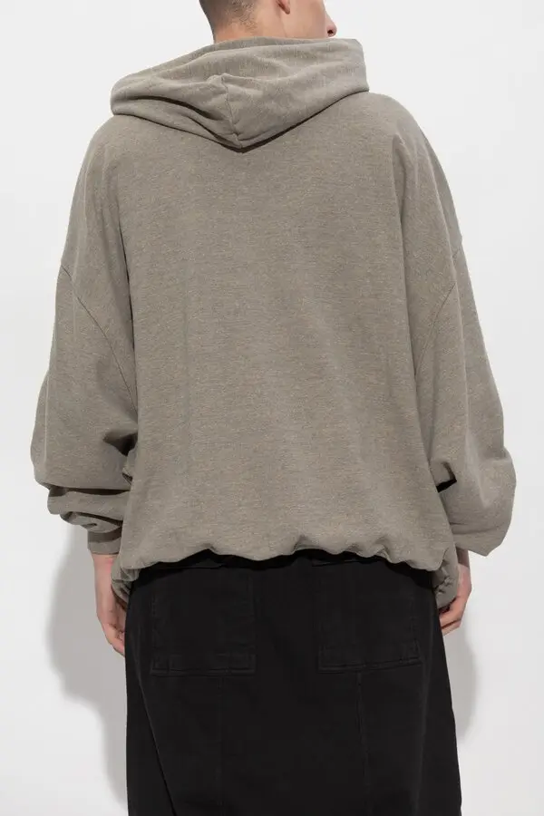 Rick Owens Hun' Hooded Sweatshirt - Grey