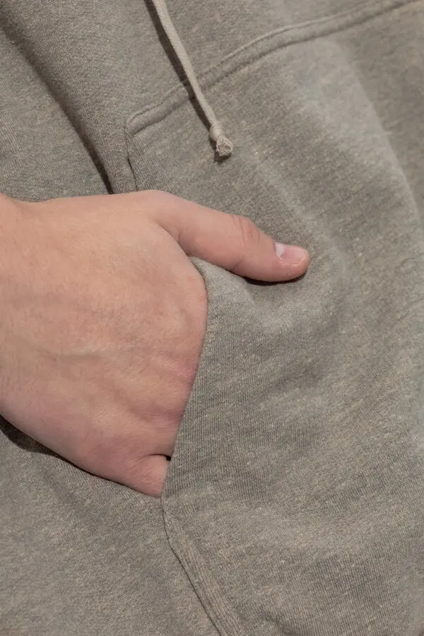 Rick Owens Hun' Hooded Sweatshirt - Grey