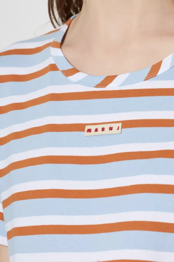 Marni Striped Pattern Regular Fit T-shirt
