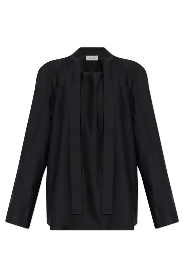 LEMAIRE Cotton And Silk Shirt - Black