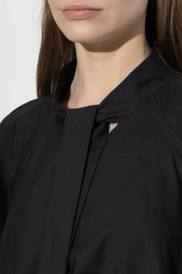 LEMAIRE Cotton And Silk Shirt - Black