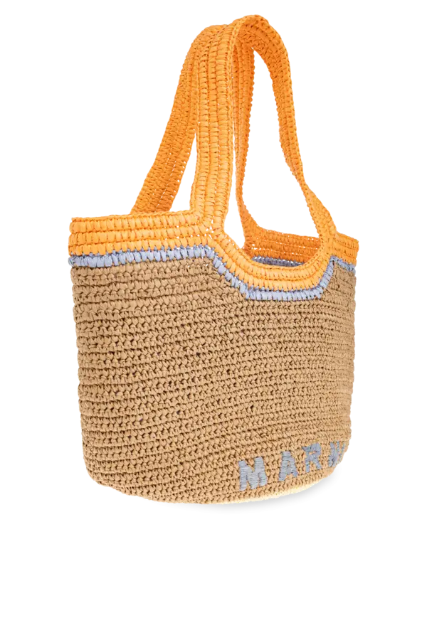 Marni Woven Shopper Tote - Beige