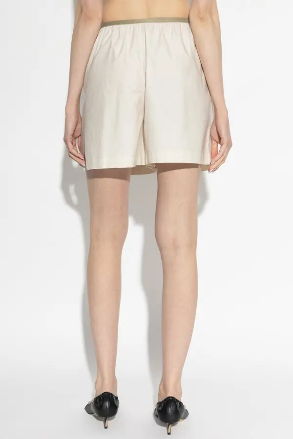 LEMAIRE Cotton Shorts - Cream