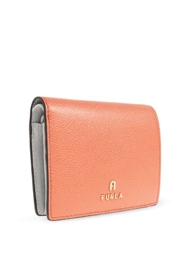 Furla Wallet With Logo - Orange
