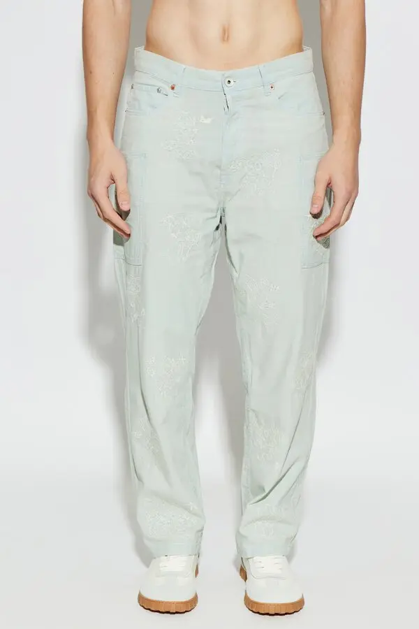Kenzo Trousers With Embroidery