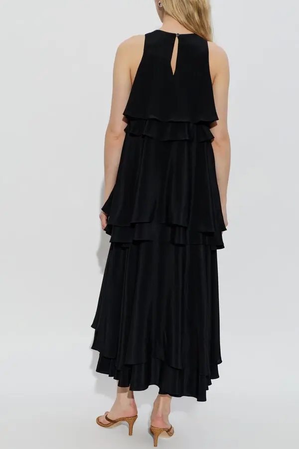 AMI Paris Ruffled Midi Dress