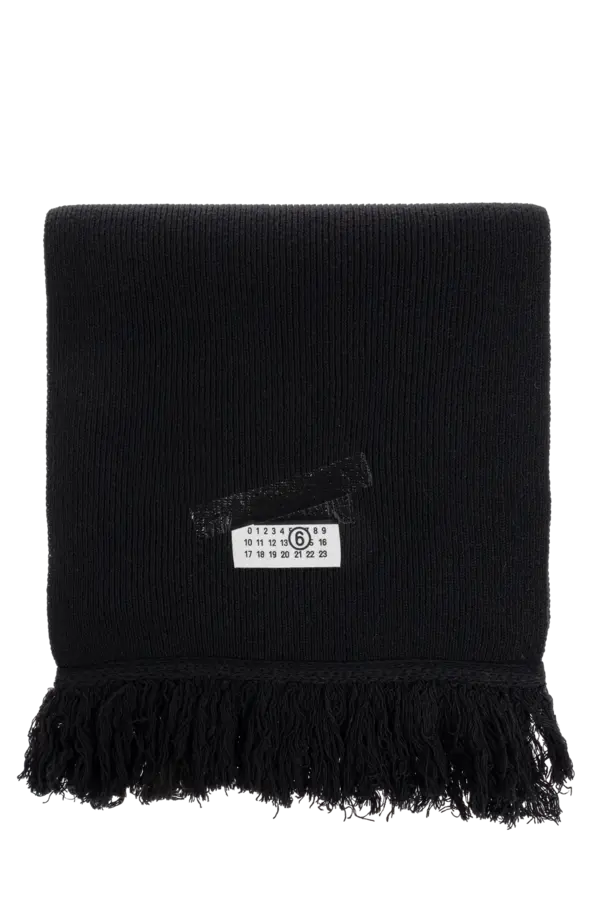 MAISON MARGIELA Scarf With Logo - Black