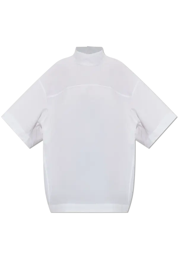 AMI Paris Stand-up Collar Shirt - White