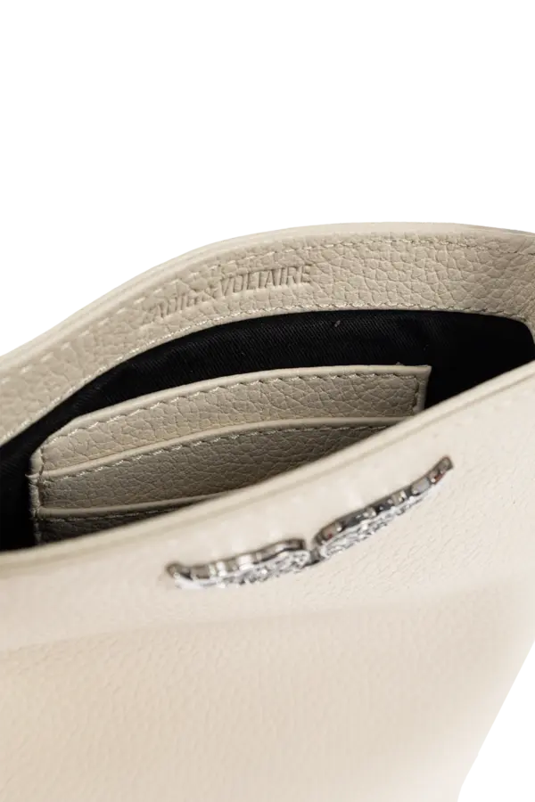 Zadig&Voltaire Leather Phone Case On A Chain - Cream