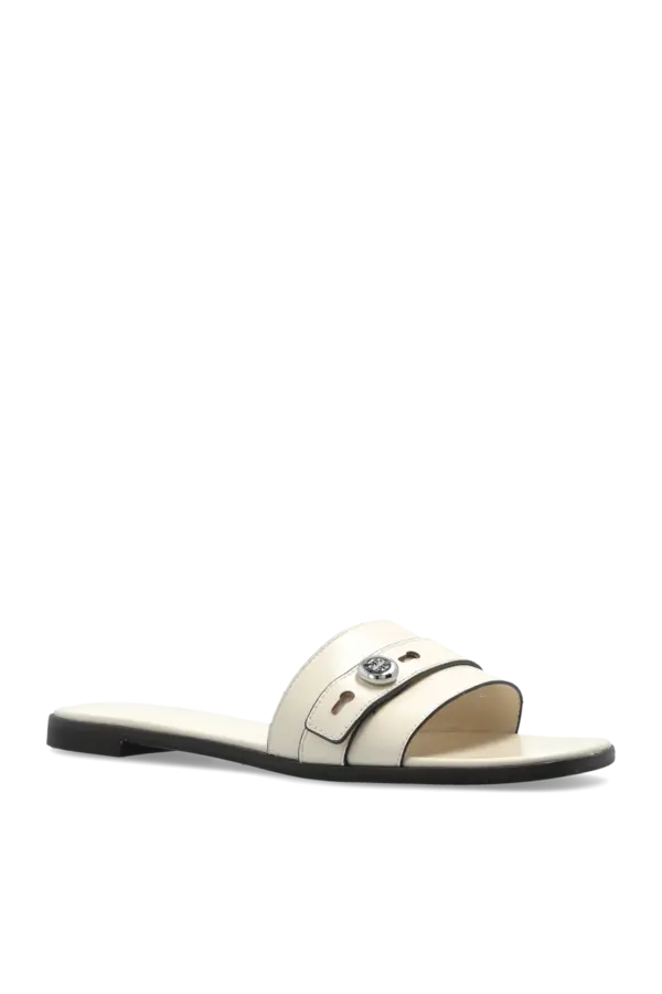Tory Burch Romy Slides - Cream