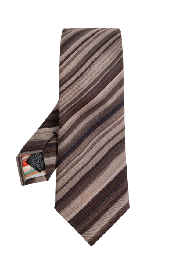 Paul Smith Silk Neck Tie - Brown