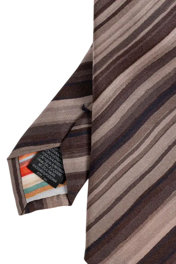 Paul Smith Silk Neck Tie - Brown