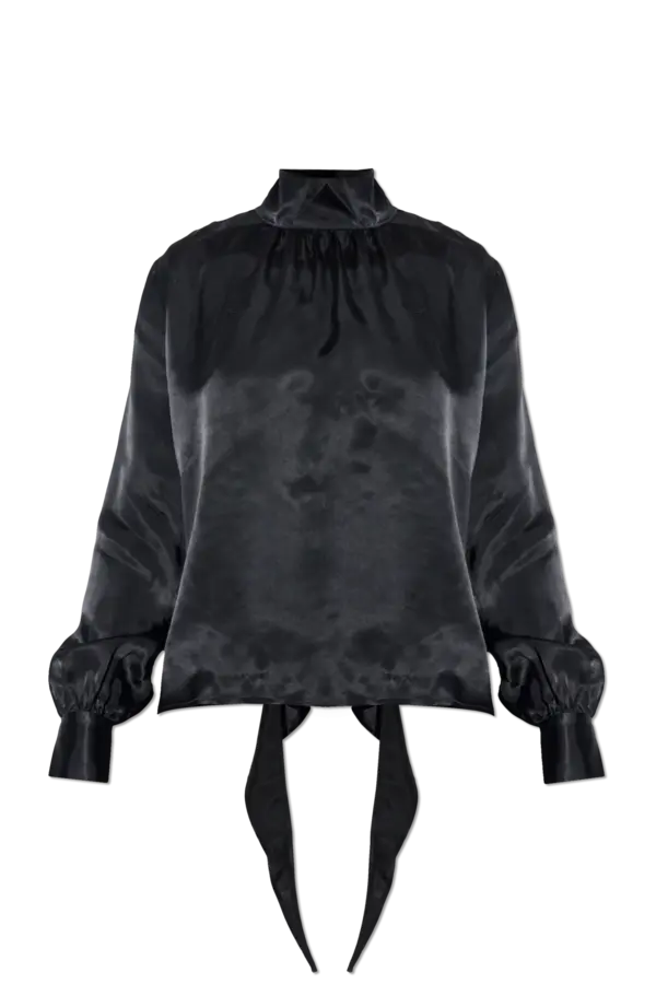 Vetements Satin Open-back Top