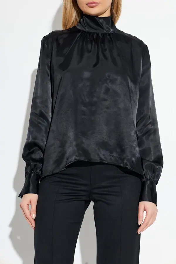 Vetements Satin Open-back Top