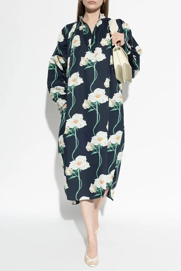 Kenzo Floral Motif Midi Dress