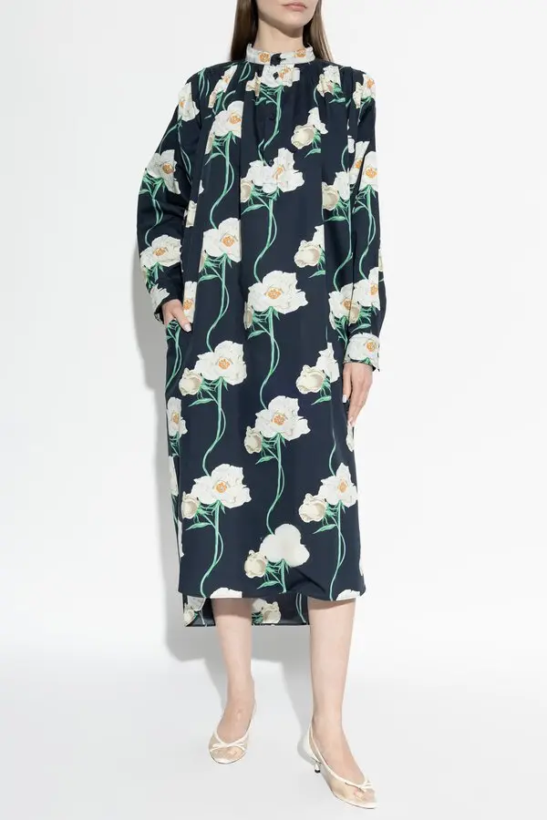 Kenzo Floral Motif Midi Dress