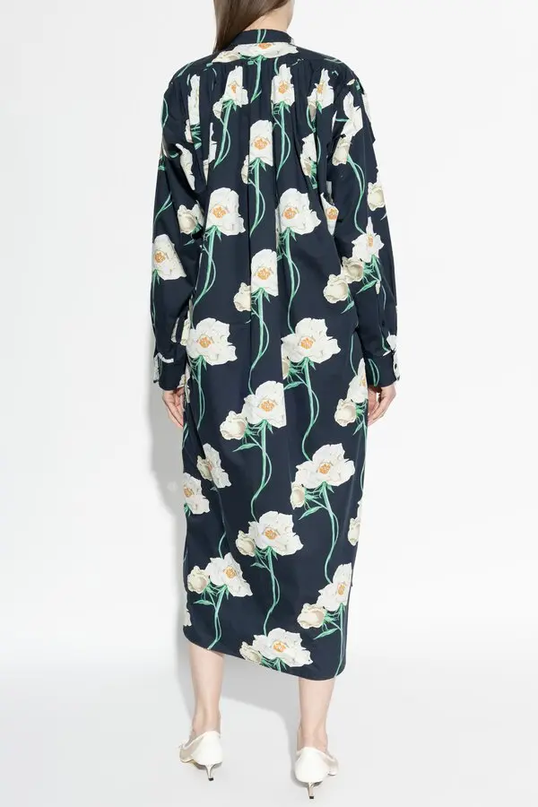 Kenzo Floral Motif Midi Dress