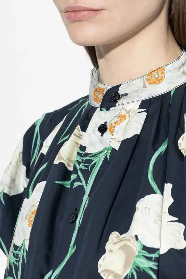 Kenzo Floral Motif Midi Dress