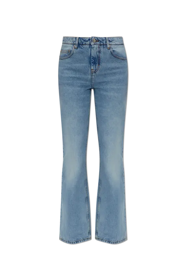 AMI Paris Flared Leg Jeans - Blue