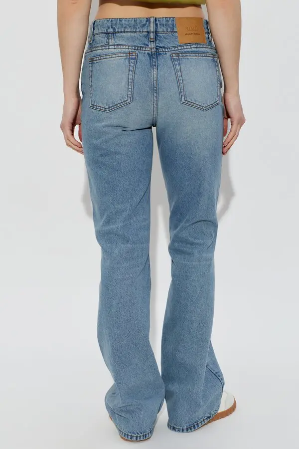 AMI Paris Flared Leg Jeans - Blue