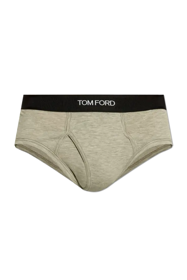 TOM FORD Briefs With Logo - Grey