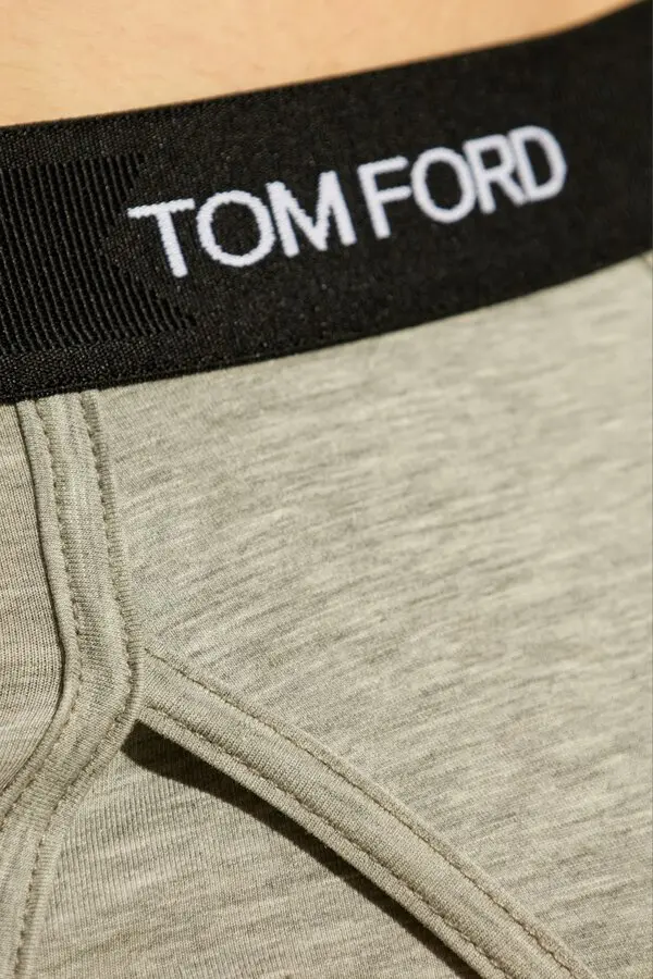 TOM FORD Briefs With Logo - Grey